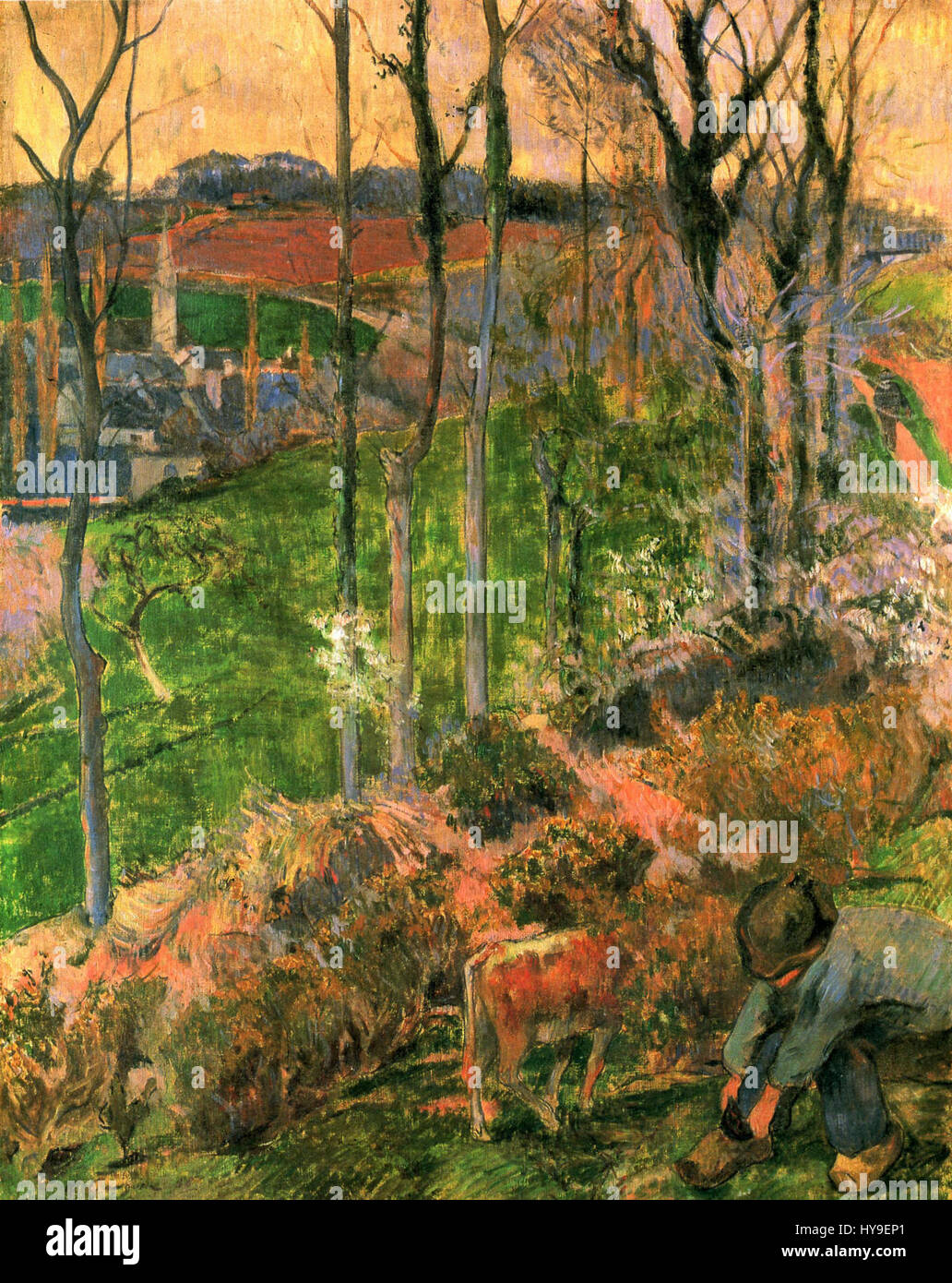 Paul Gauguin's painting, number 076, represents his unique post ...