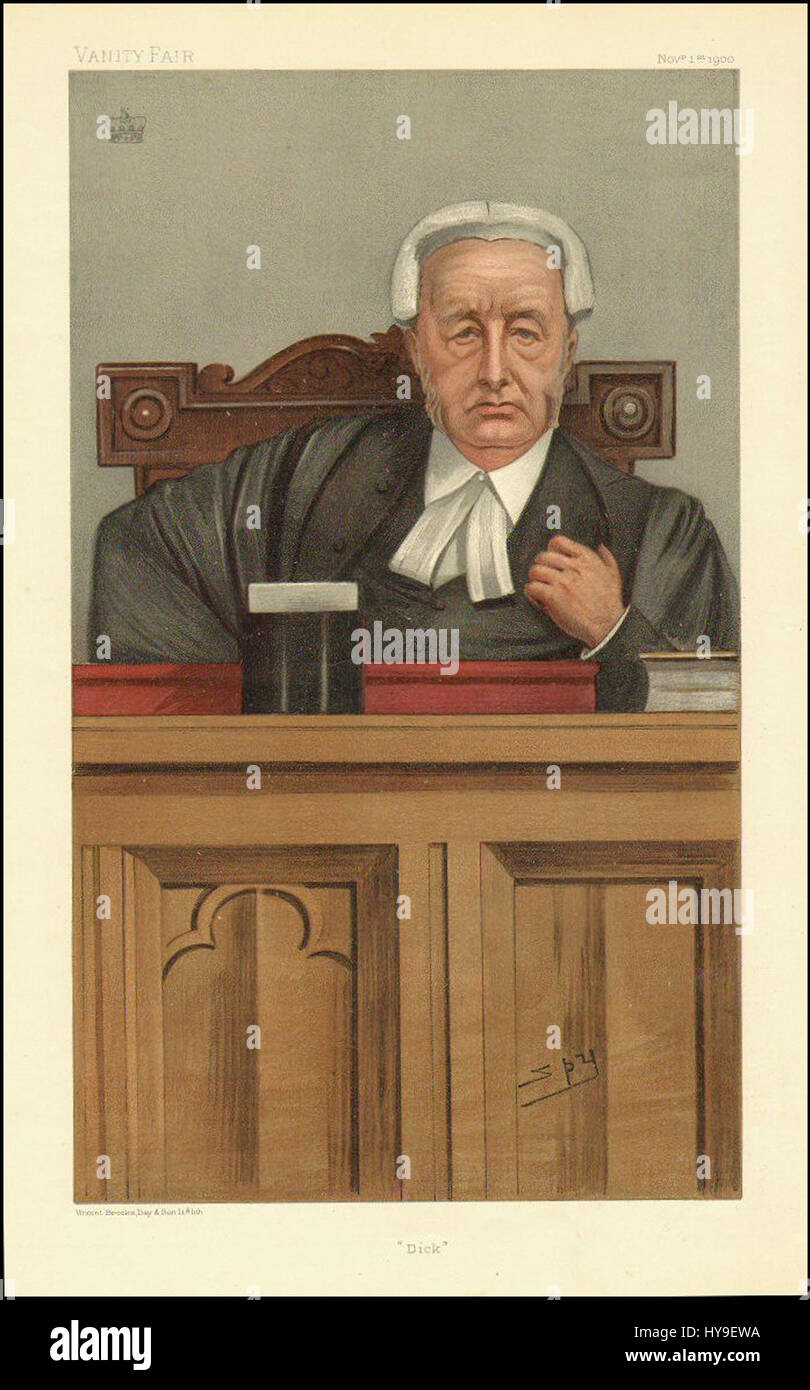 Richard Everard Webster, Vanity Fair, 1900 11 01 Stock Photo - Alamy
