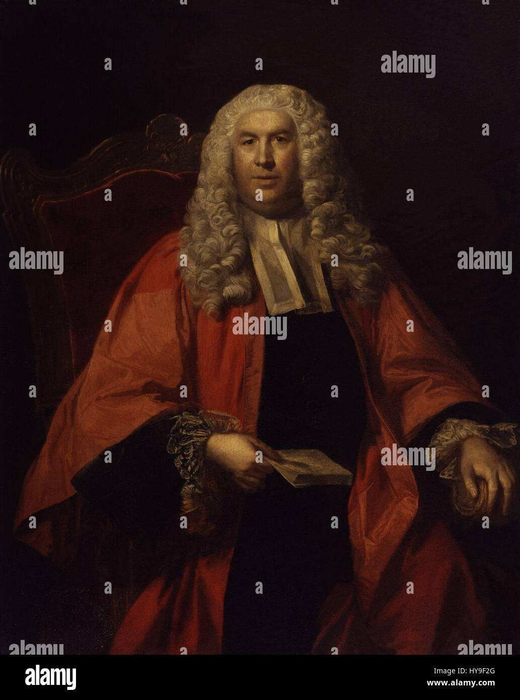 This reference pertains to a portrait of Sir William Blackstone, an ...