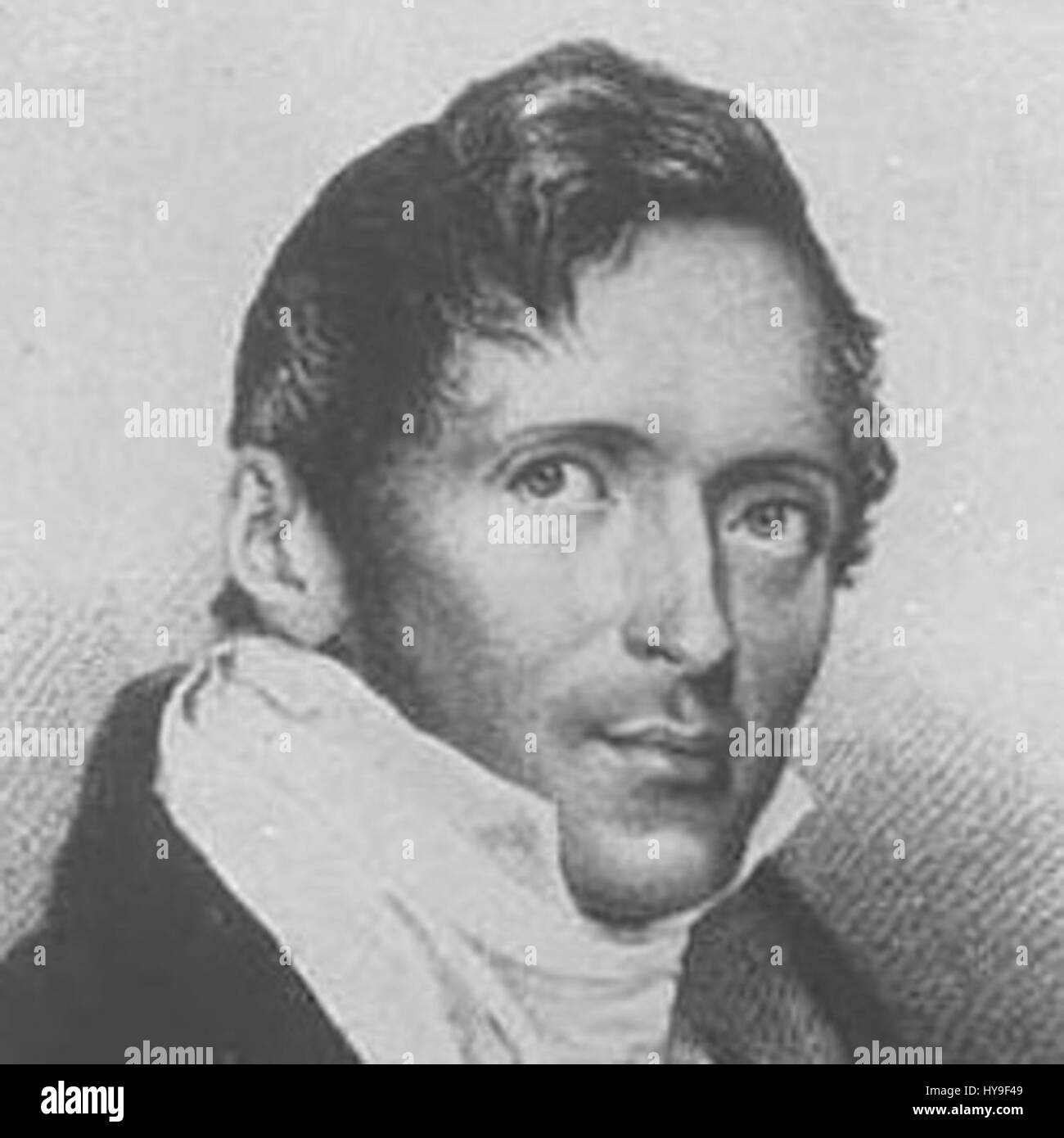 A portrait of Sir Stamford Raffles, the founder of Singapore, depicts his likeness in smaller ...