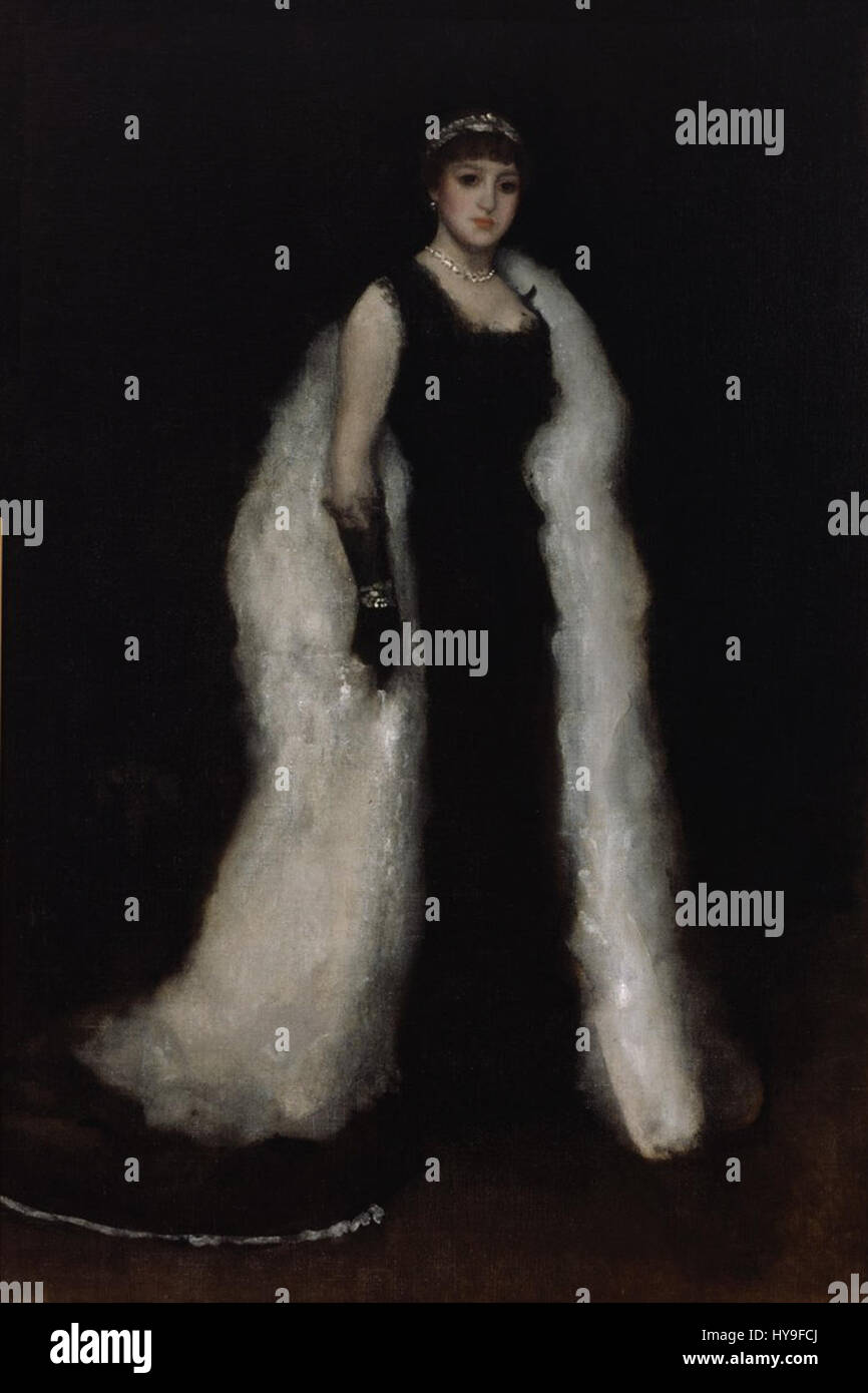 Whistler Arrangement in Black, No. 5 (Lady Meux), 1881 Stock Photo - Alamy