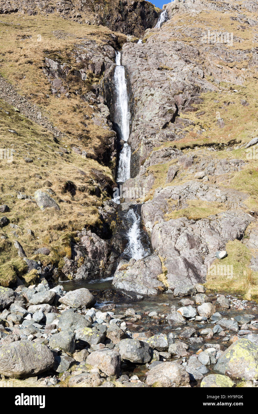 How Beck waterfall Eskdale Stock Photo - Alamy