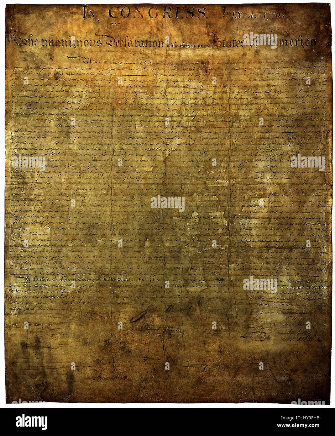 The enhanced version of the USA Declaration of Independence offers a ...