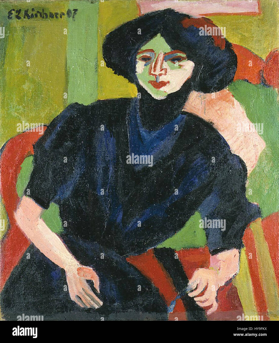 Ernst Ludwig Kirchner’s 'Portrait of a Woman' captures the ...