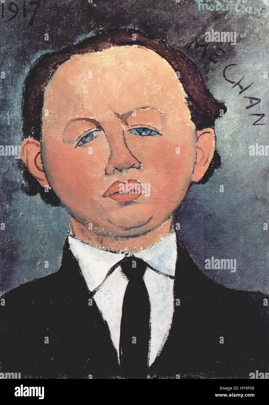 Amedeo Modigliani 045 refers to a painting or portrait by the Italian ...