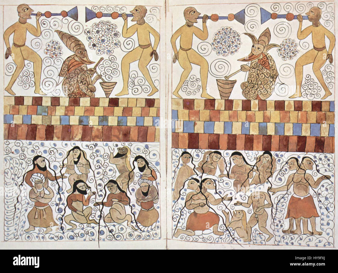 This artwork from an Arabic painter around 1565 reflects the intricate ...