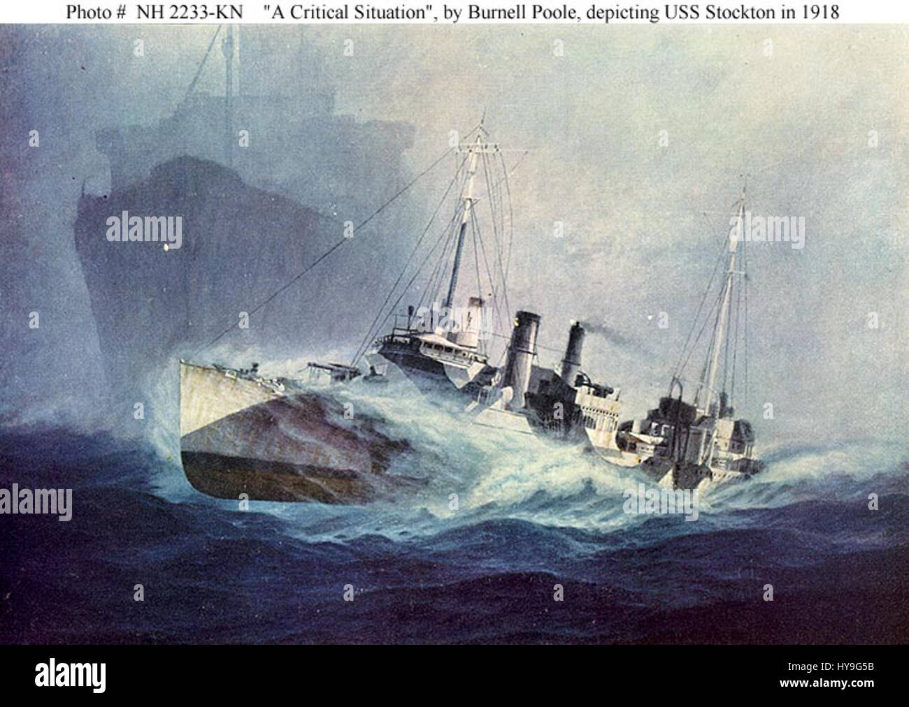 'A Critical Situation' is an artwork depicting a tense and urgent ...