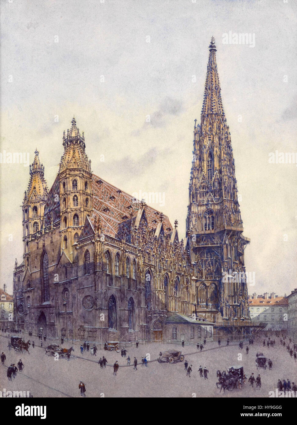 Carl Pippich’s 'Stephanskirche in Wien' is a detailed architectural ...