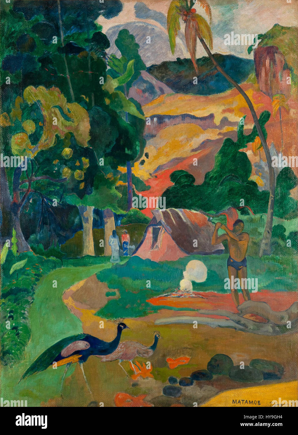 Paul Gauguin’s painting '083' represents his signature style, focusing ...