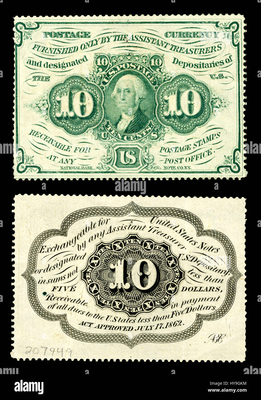 Early united states money hi-res stock photography and images - Alamy
