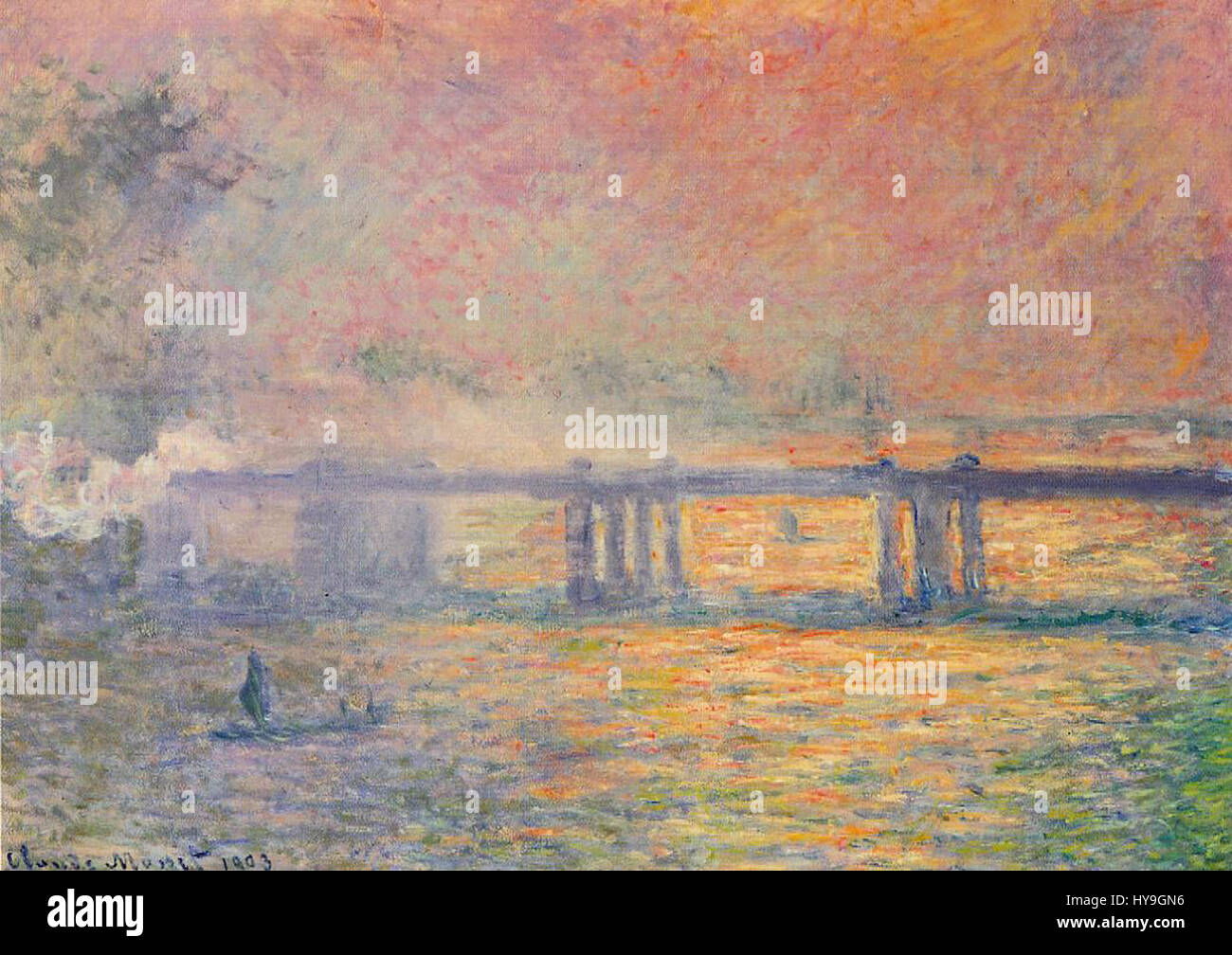 Claude Monet’s 'Charing Cross Bridge' depicts the iconic bridge in ...