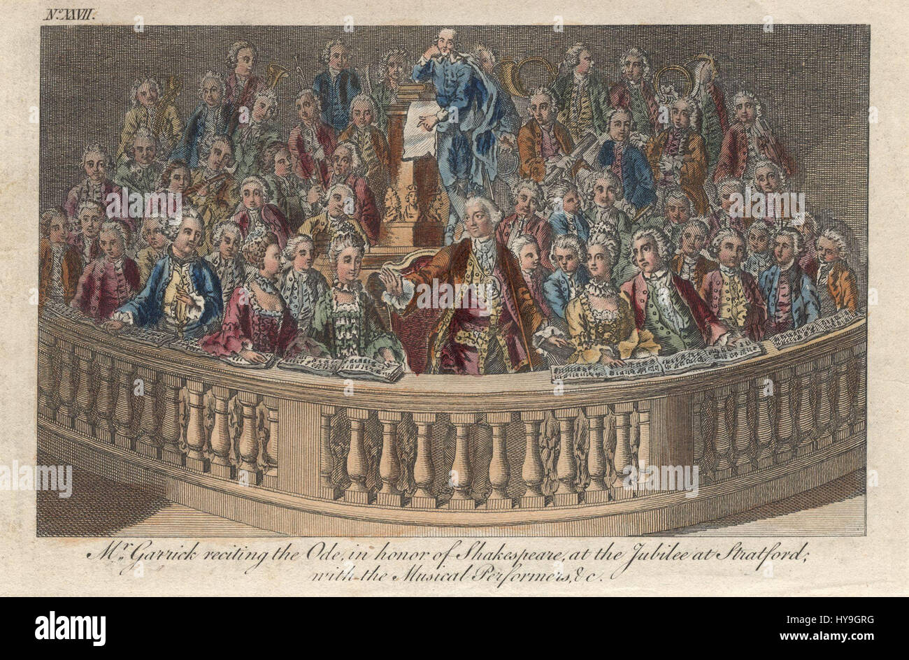 This portrait of David Garrick, the famed English actor, captures him ...