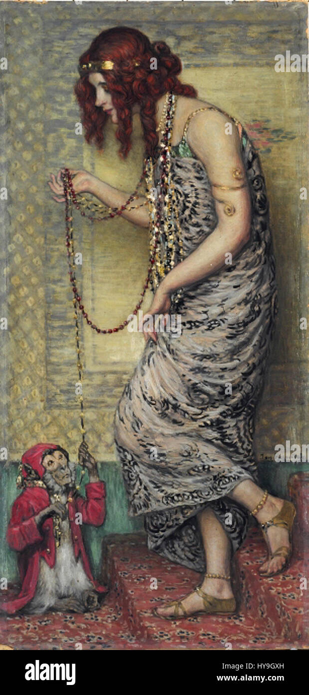 Janis Rozentals’ 'Princess with a Monkey' is a 20th-century portrait ...