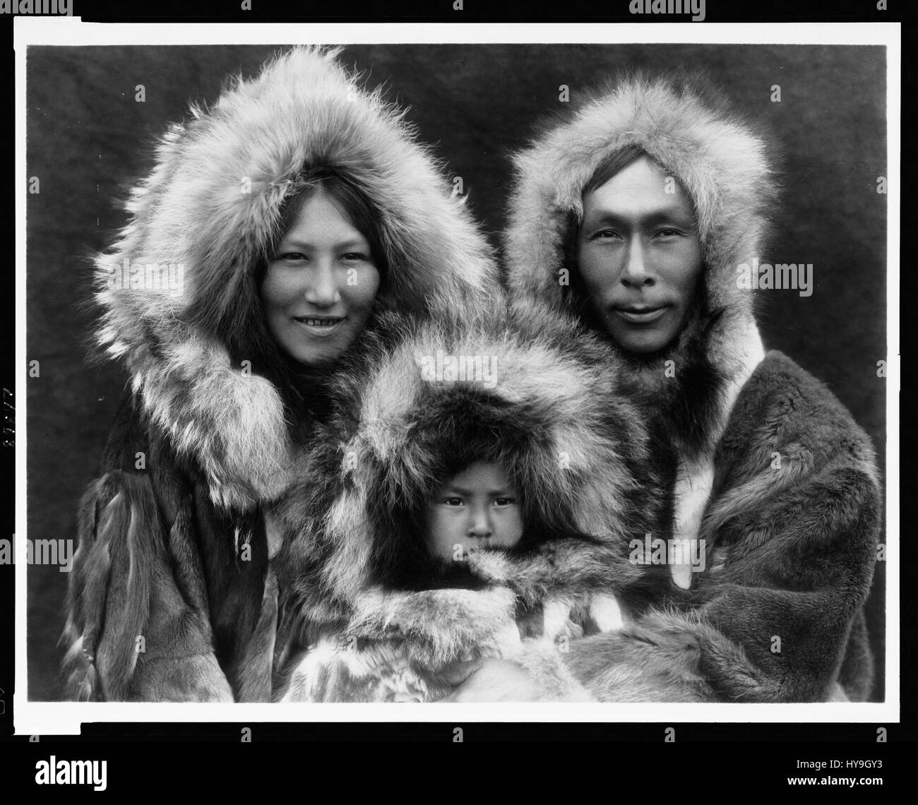 Edward S. Curtis captured a portrait of an Inupiat family from Noatak ...