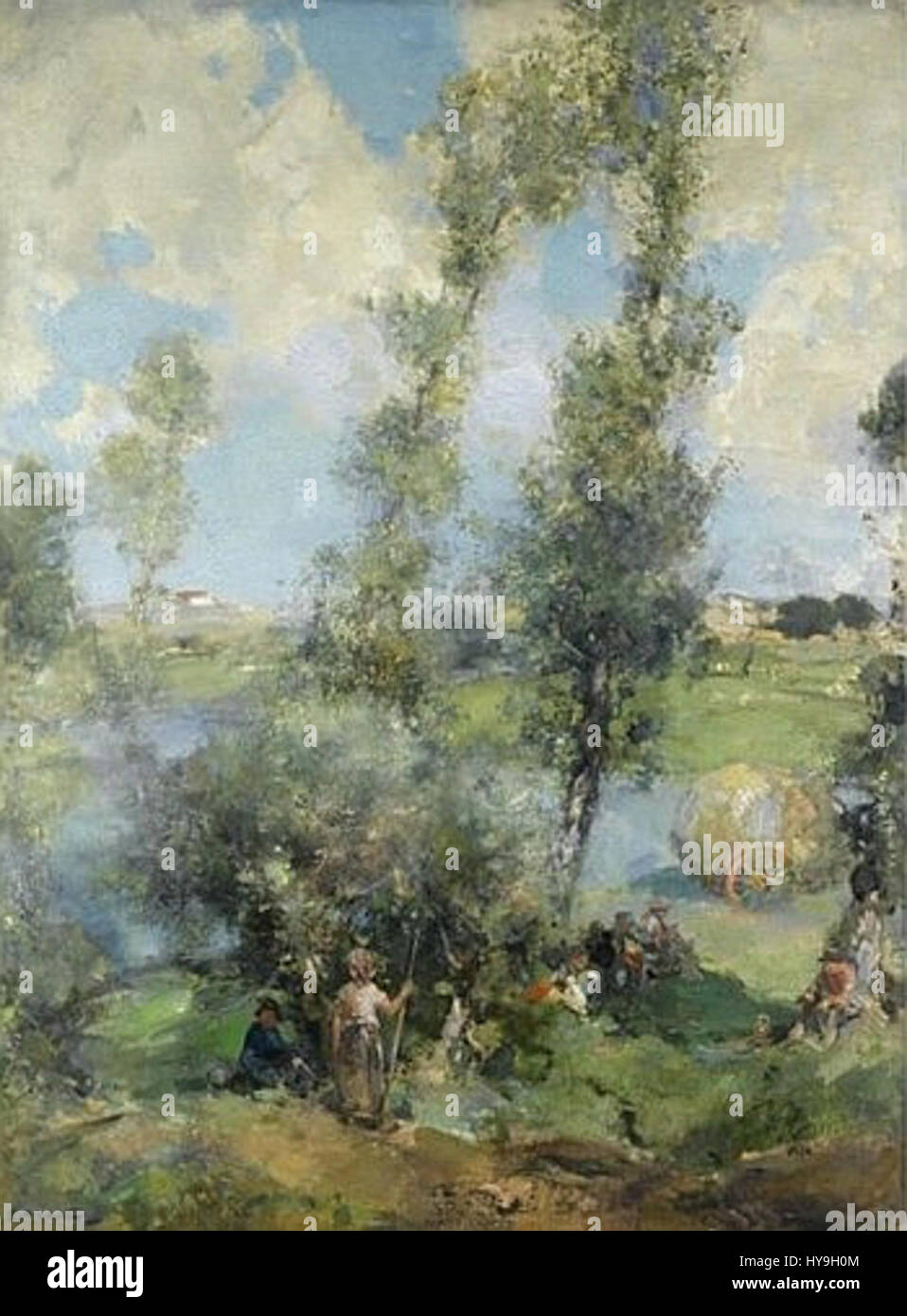 Edward Arthur Walton Haymaking Stock Photo - Alamy