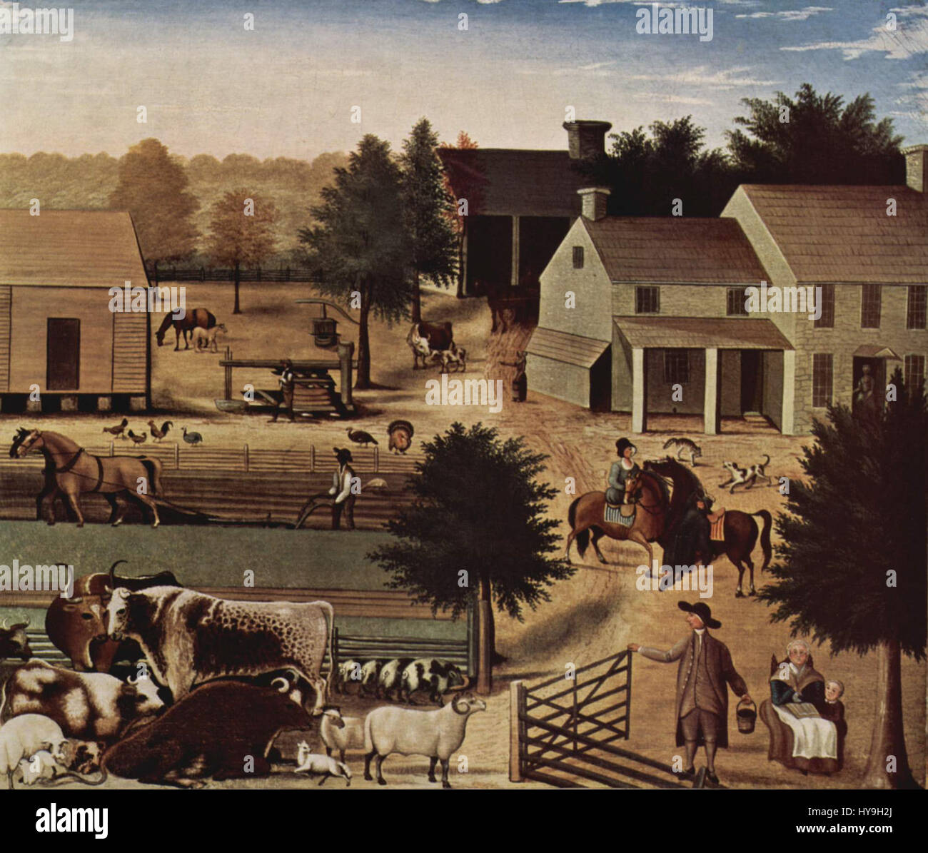 Edward Hicks was an American folk painter known for his depictions of ...