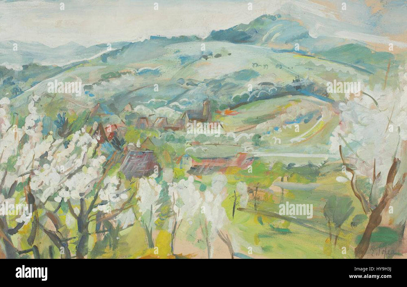 'Primavara' by Elena Popea is a vibrant representation of spring ...