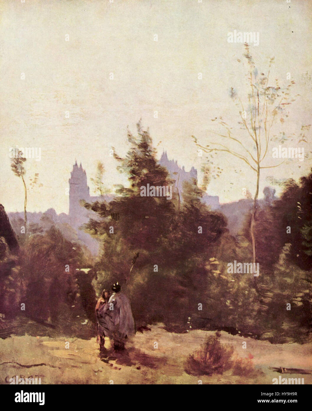 'Jean Baptiste Camille Corot 013' features the signature style of Corot ...