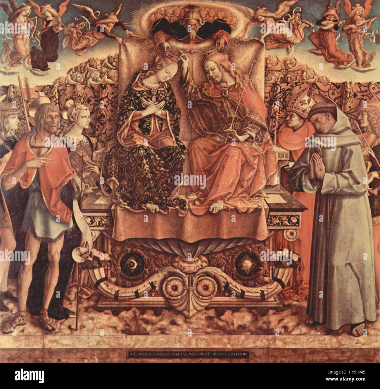 Carlo Crivelli’s painting '074' features a detailed religious scene ...