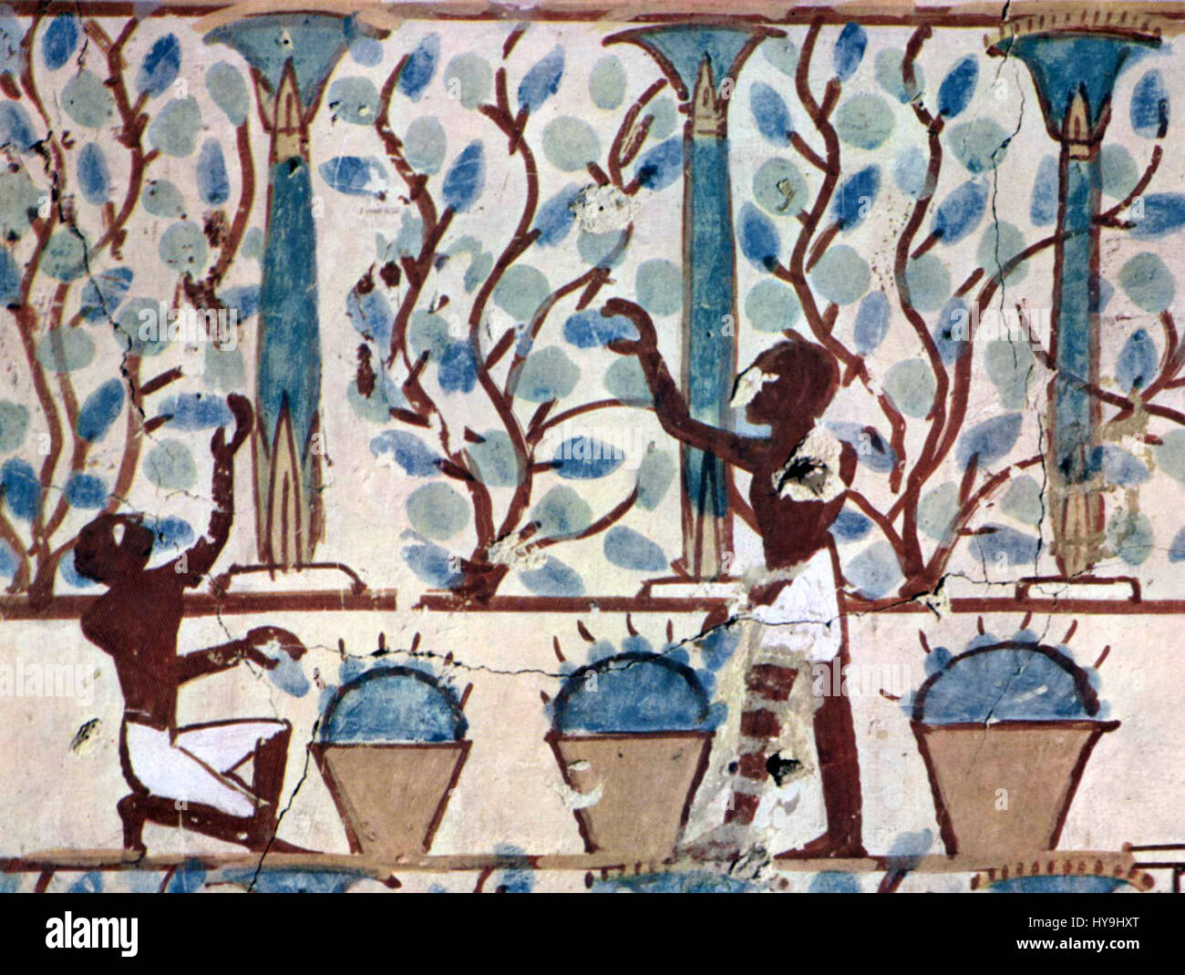 This artwork is attributed to the artist of the tomb of Nebamun, an ...