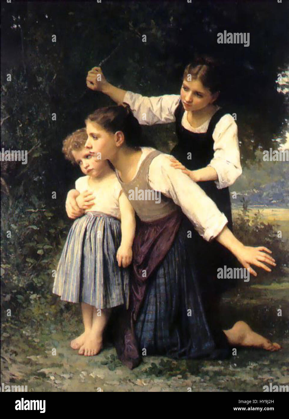 *Gardner in the Woods* is an artwork that captures a serene moment in ...