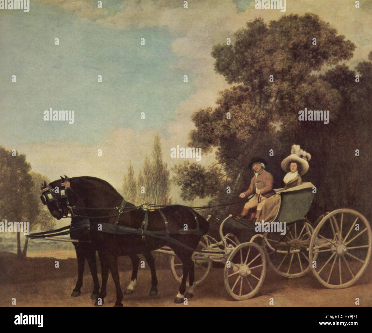 George Stubbs' work, numbered 003, is likely one of his renowned animal ...