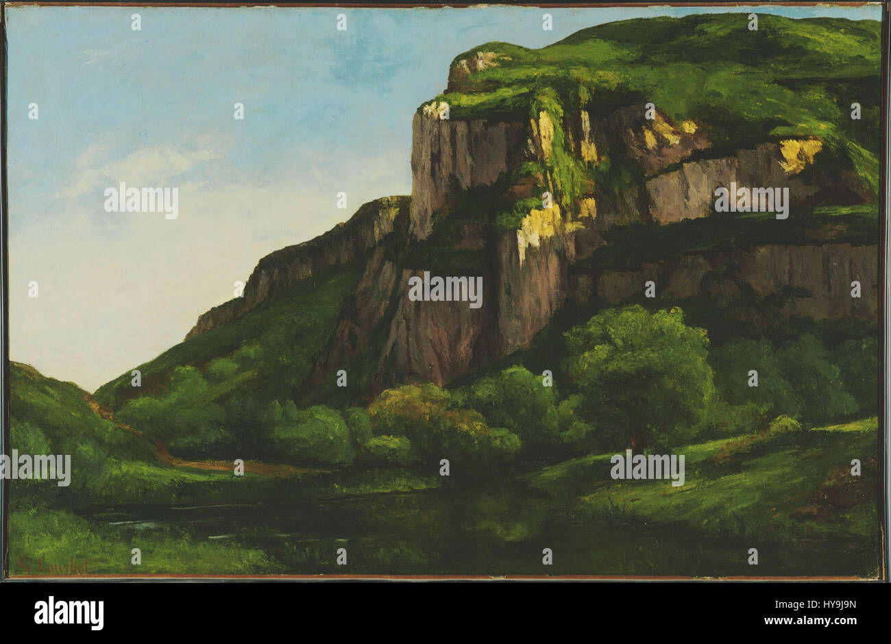 Gustave Courbet's artwork depicting the natural beauty of Mouthier ...