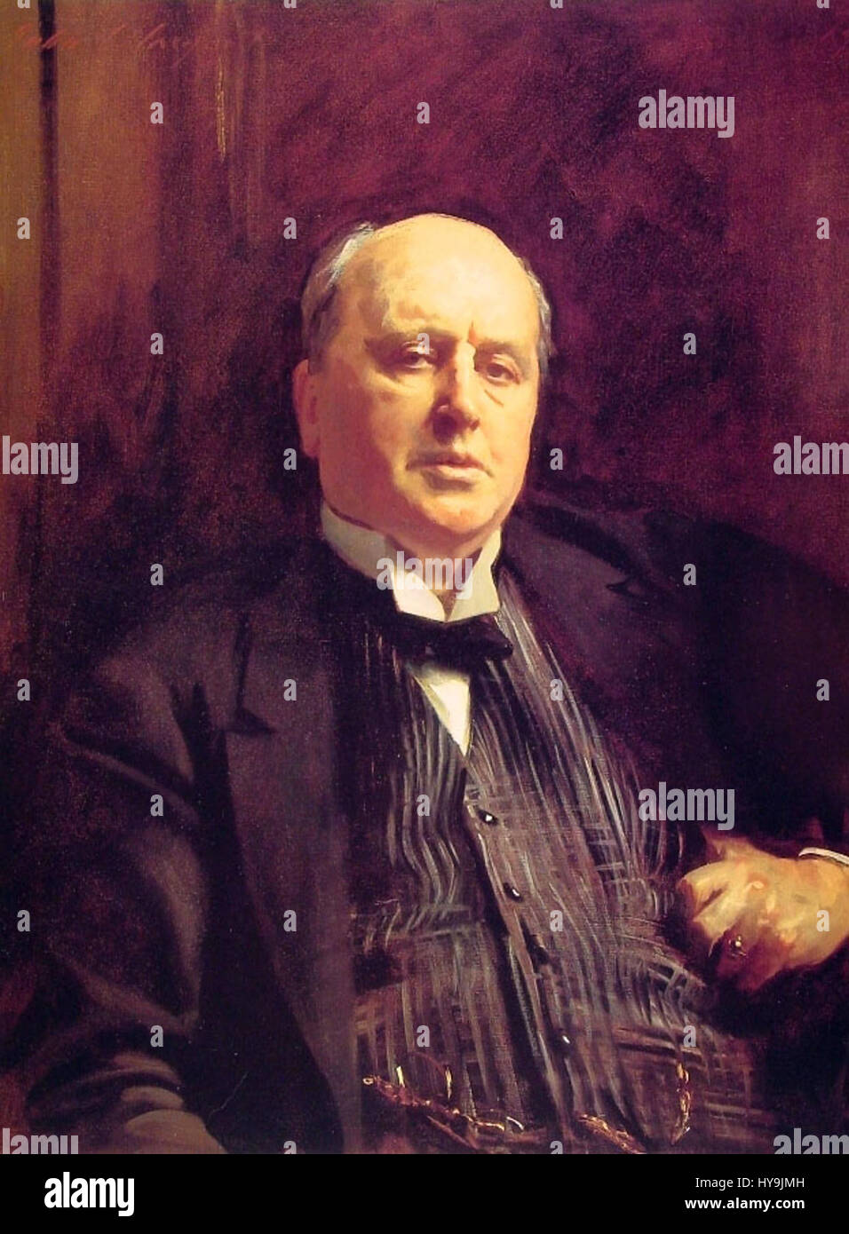 A portrait of the American author Henry James, painted by John Singer ...