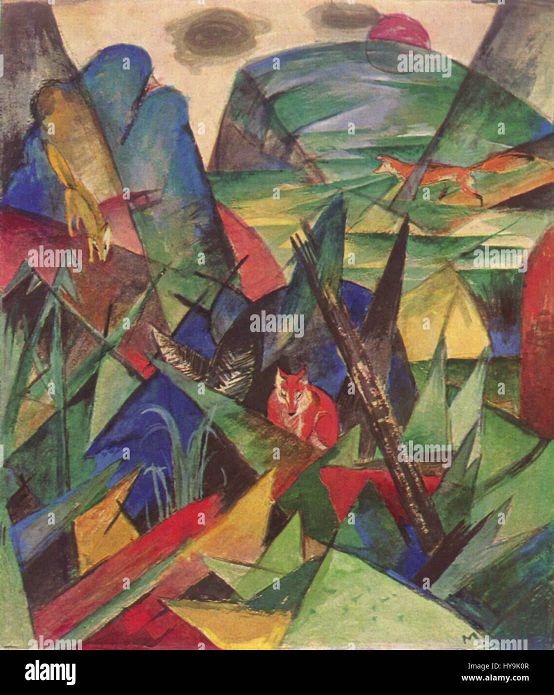 Franz Marc, a prominent German painter, is known for his vivid use of ...