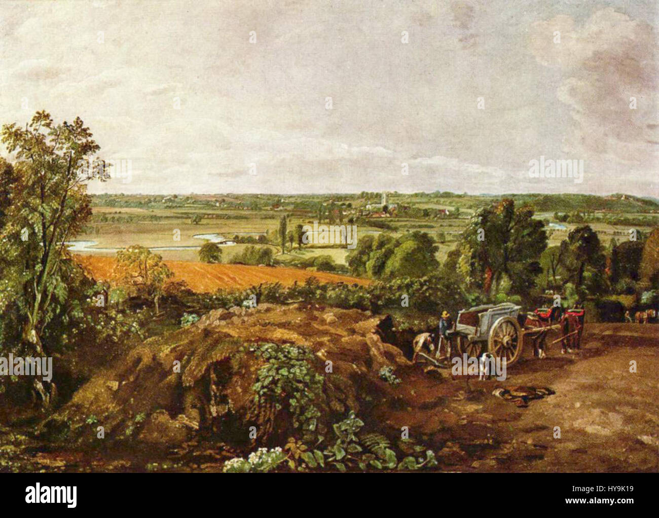 John Constable’s painting from 1810 reflects the beauty of the English countryside, with ...