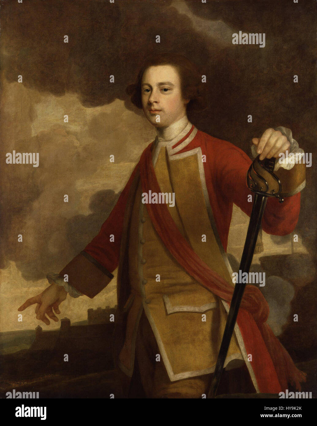 This portrait of James Wolfe, likely from the National Portrait Gallery ...