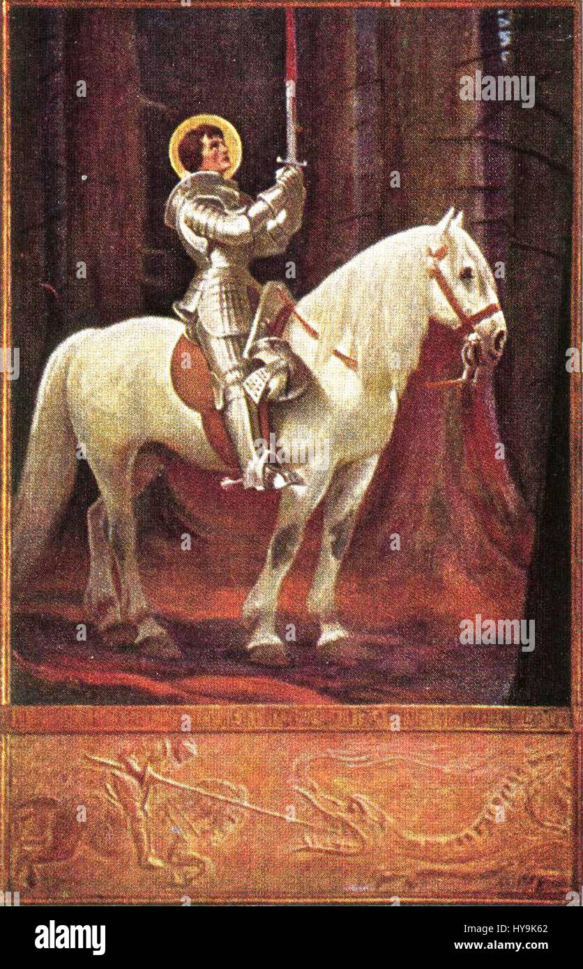 Gebhard Fugel's 'Hl Georg' (Saint George) portrays the legendary knight ...