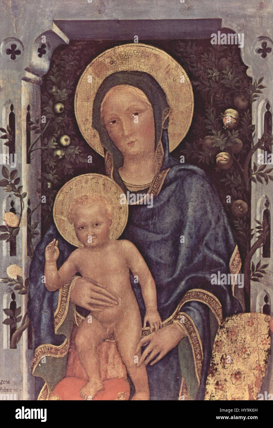 Gentile da Fabriano, an Italian Gothic artist, created this detailed ...