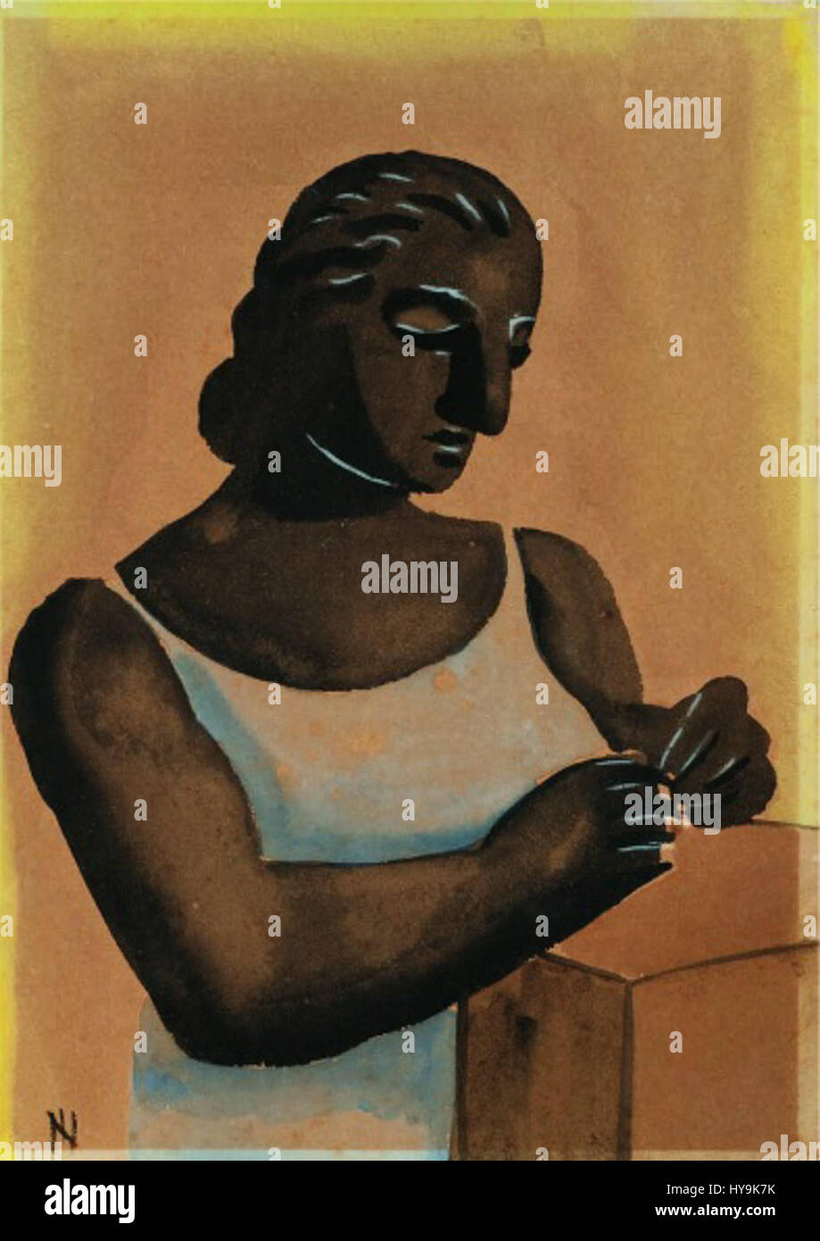 'Figura de Mulher' by Ismael Nery, created in 1930, explores the human ...