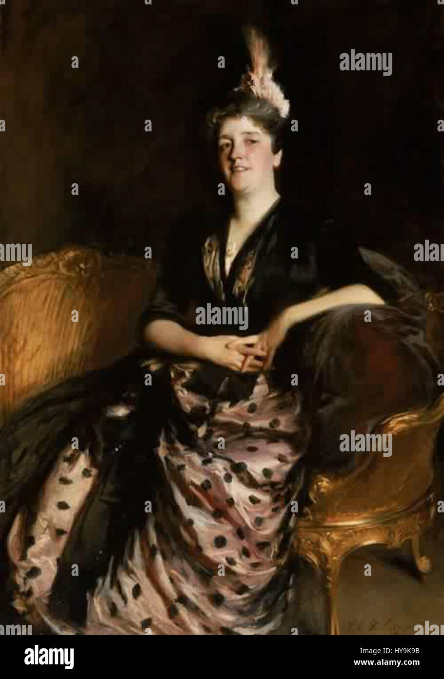 This portrait by John Singer Sargent depicts Mrs. Edward Darley Boit ...