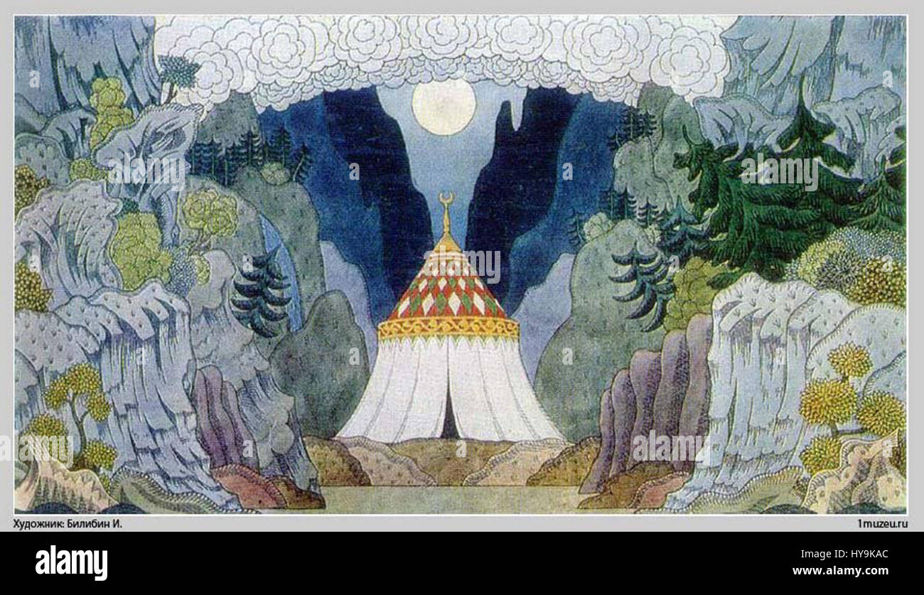 Ivan Bilibin was a Russian artist known for his illustrations of ...