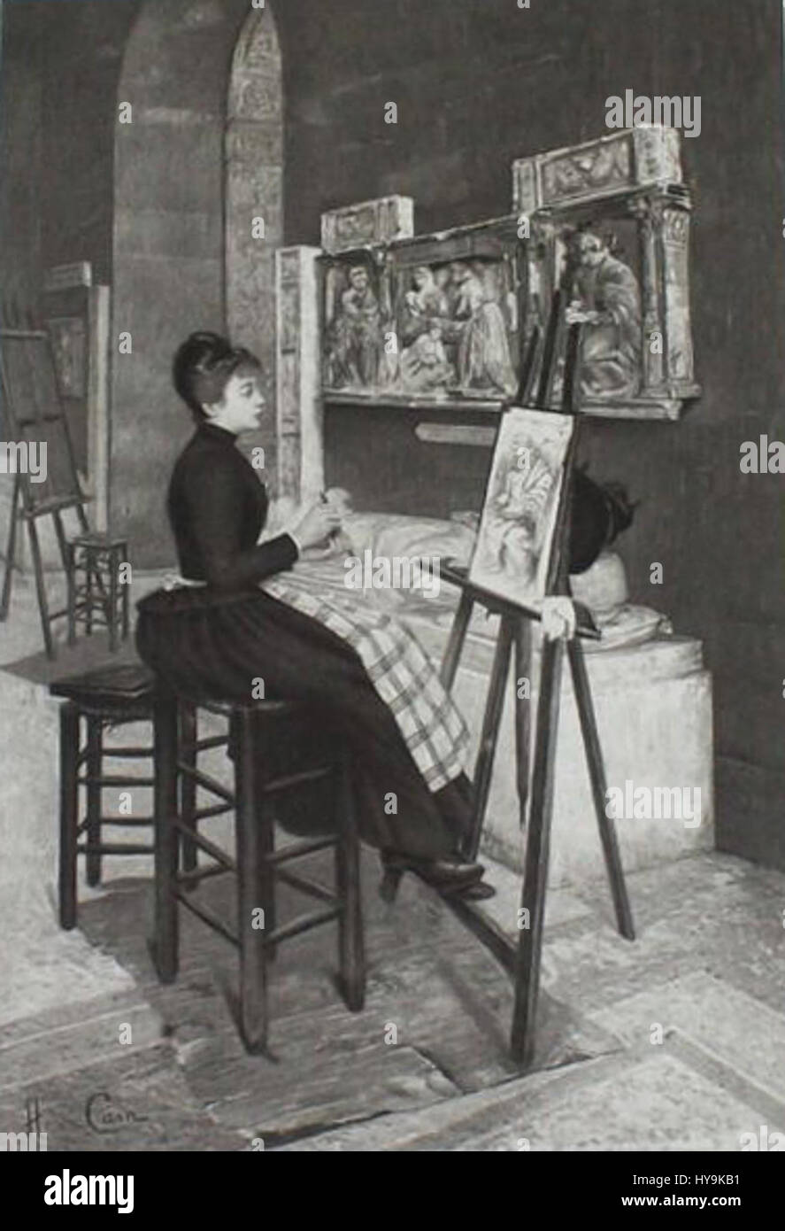 Cain is a significant figure in art, and this particular representation ...