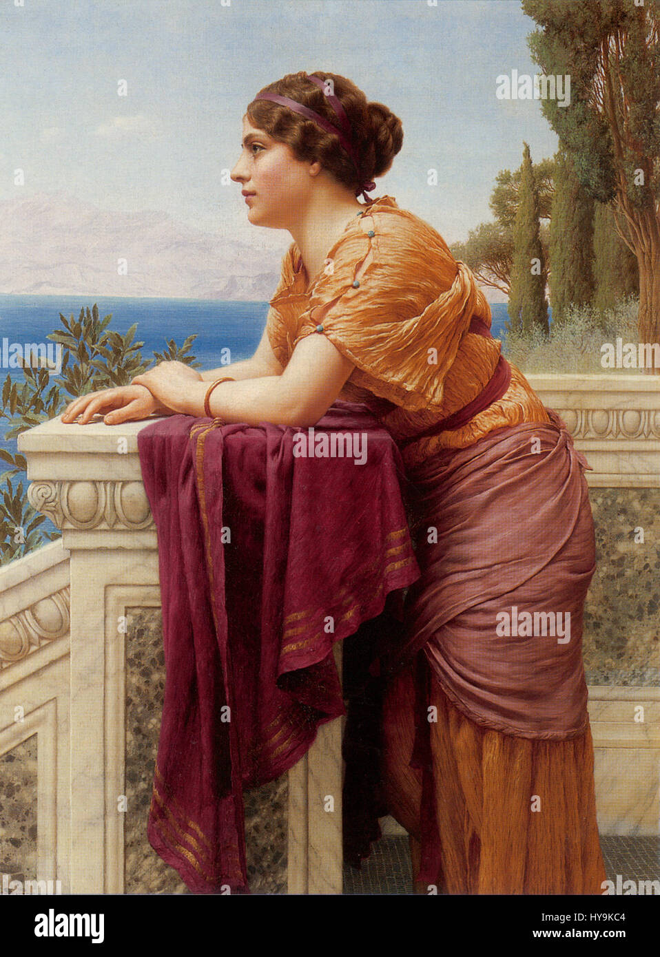 Godward john william belvedere hi-res stock photography and images - Alamy
