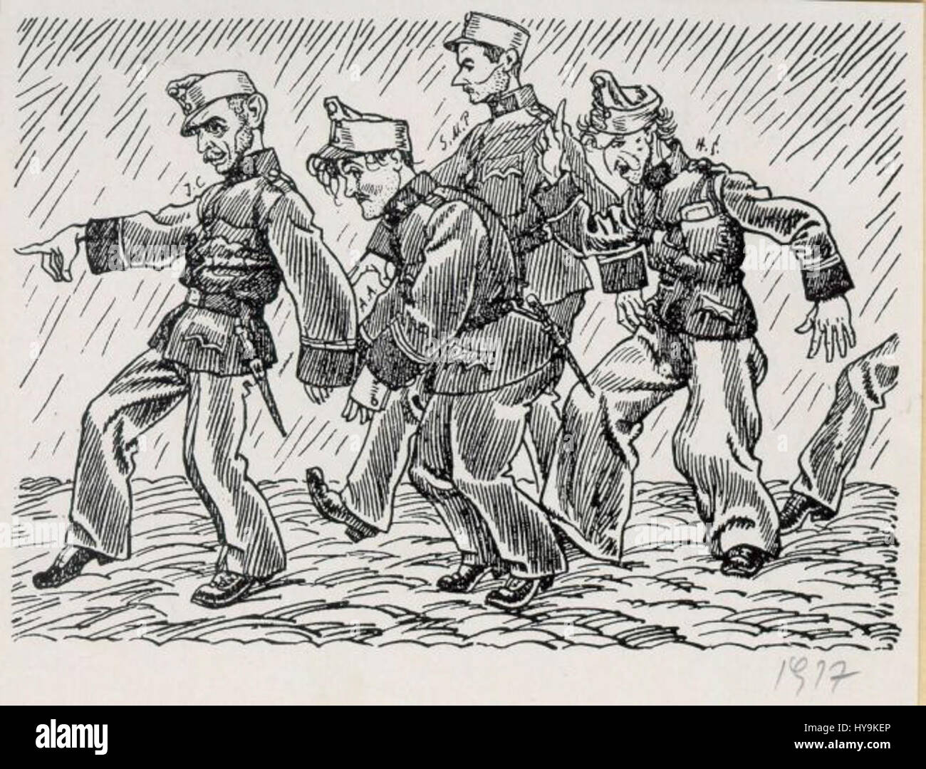 This caricature by Smrekar depicts the Slovenian writer Ivan Cankar ...