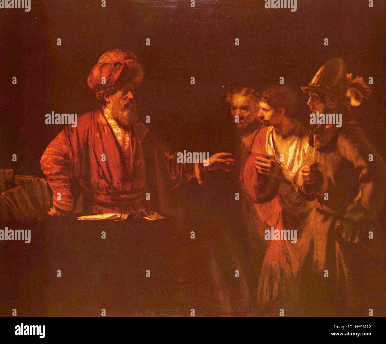 Rembrandt’s etching, 'The Jewish Bride,' created around 1665, portrays ...