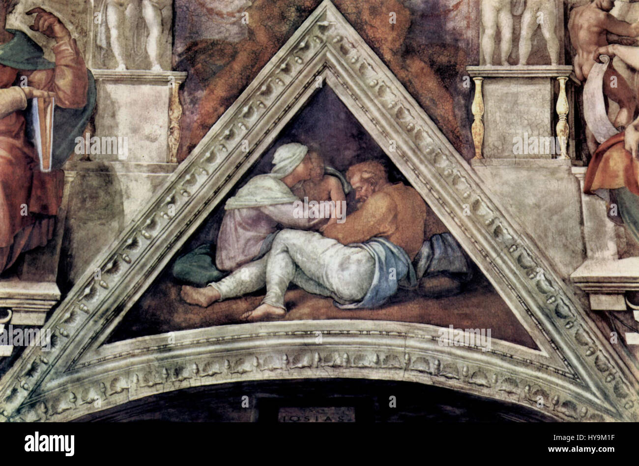 This artwork by Michelangelo Buonarroti, labeled '041,' represents the ...