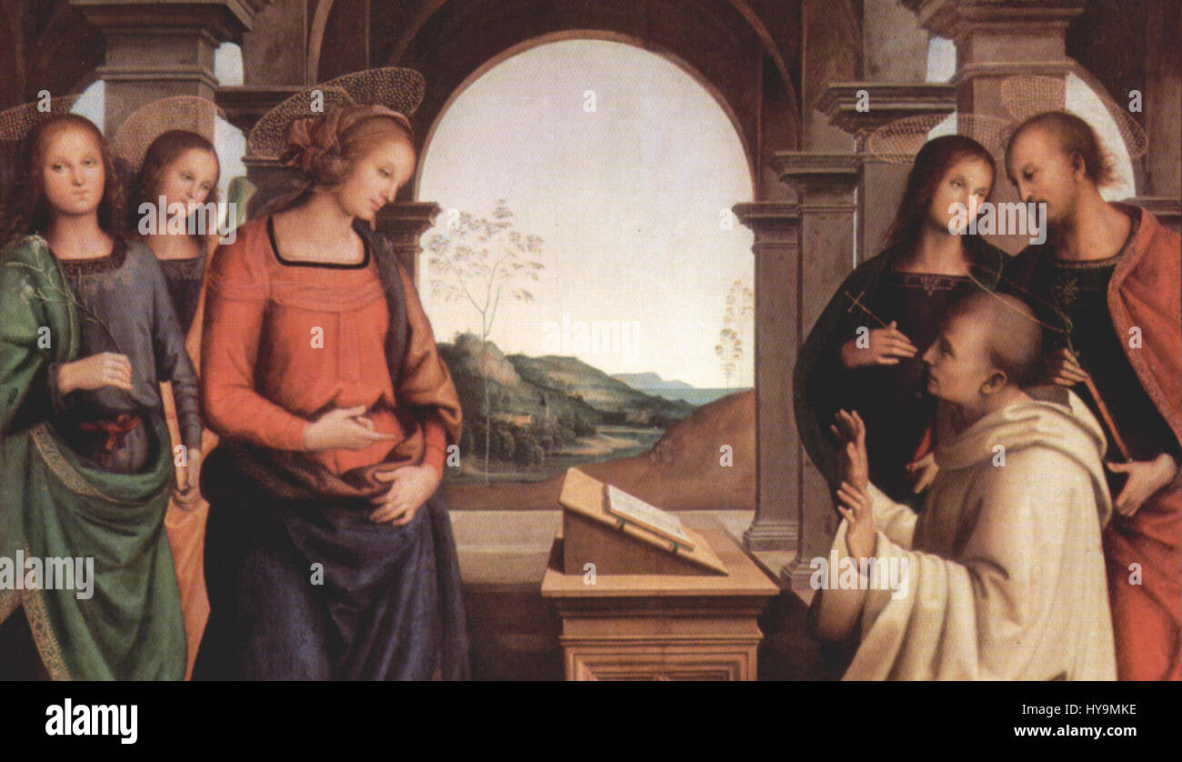 This work by Pietro Perugino, an Italian Renaissance painter, showcases ...