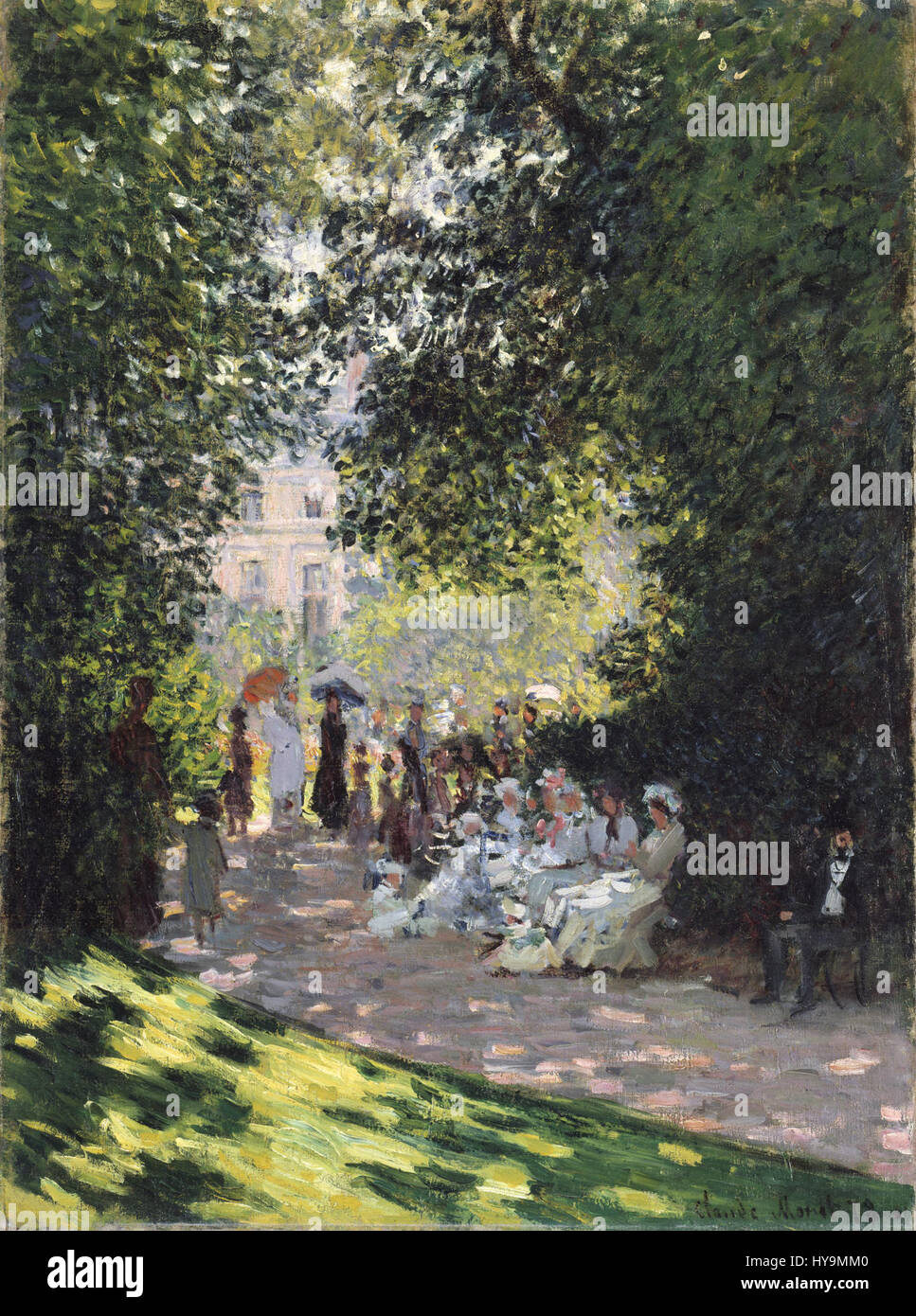 *The Parc Monceau* by Claude Monet is an iconic Impressionist painting ...