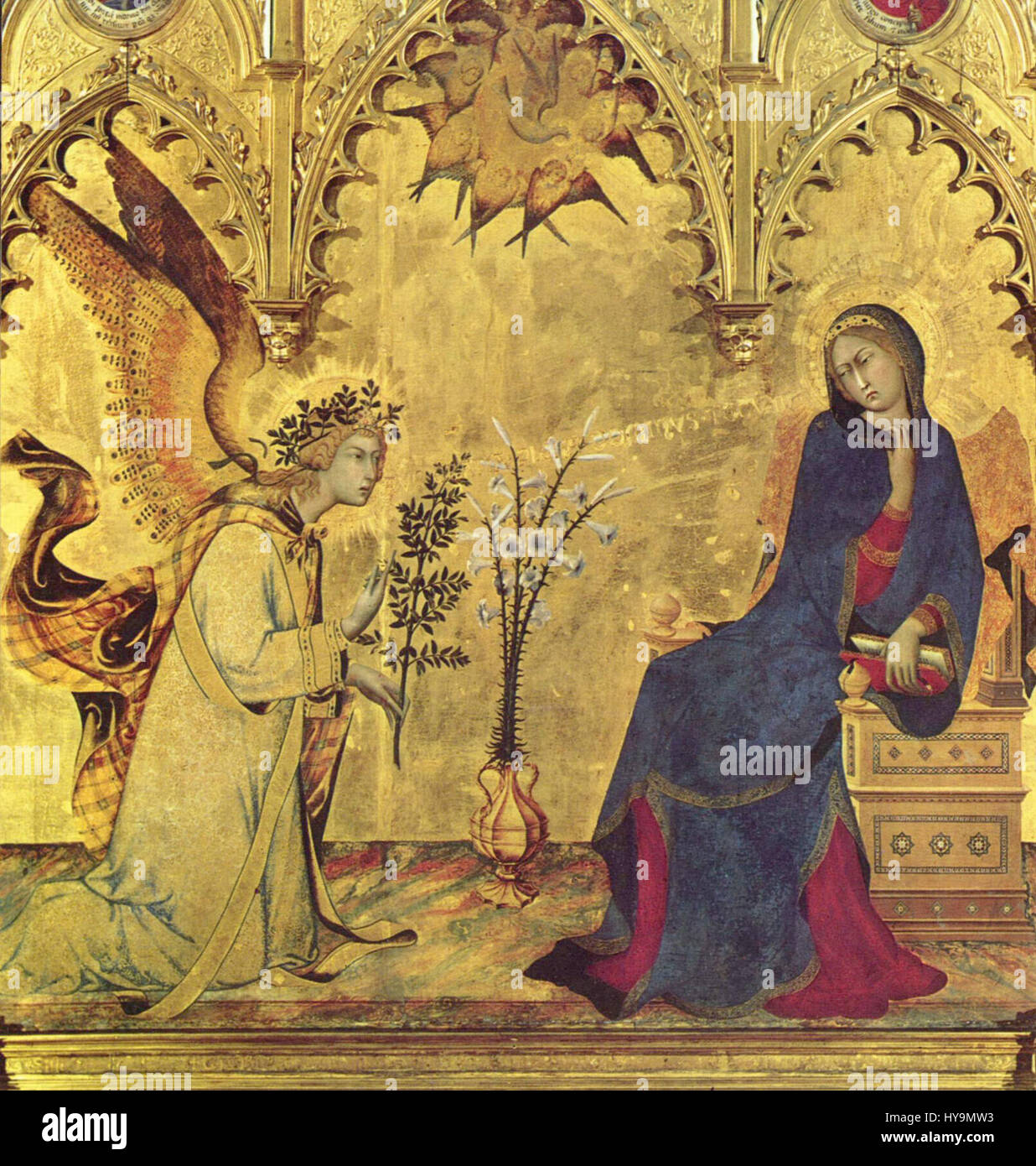 Simone Martini, a prominent Italian painter of the early 14th century ...