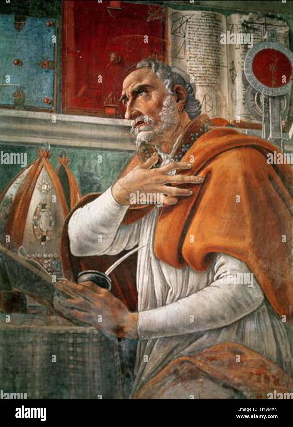 This portrait of Saint Augustine captures the philosopher and ...