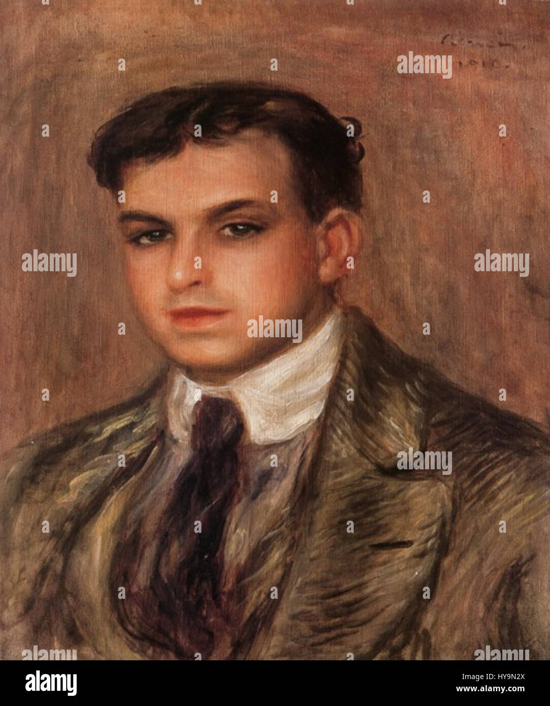 This portrait by Pierre-Auguste Renoir depicts his son, showing a ...