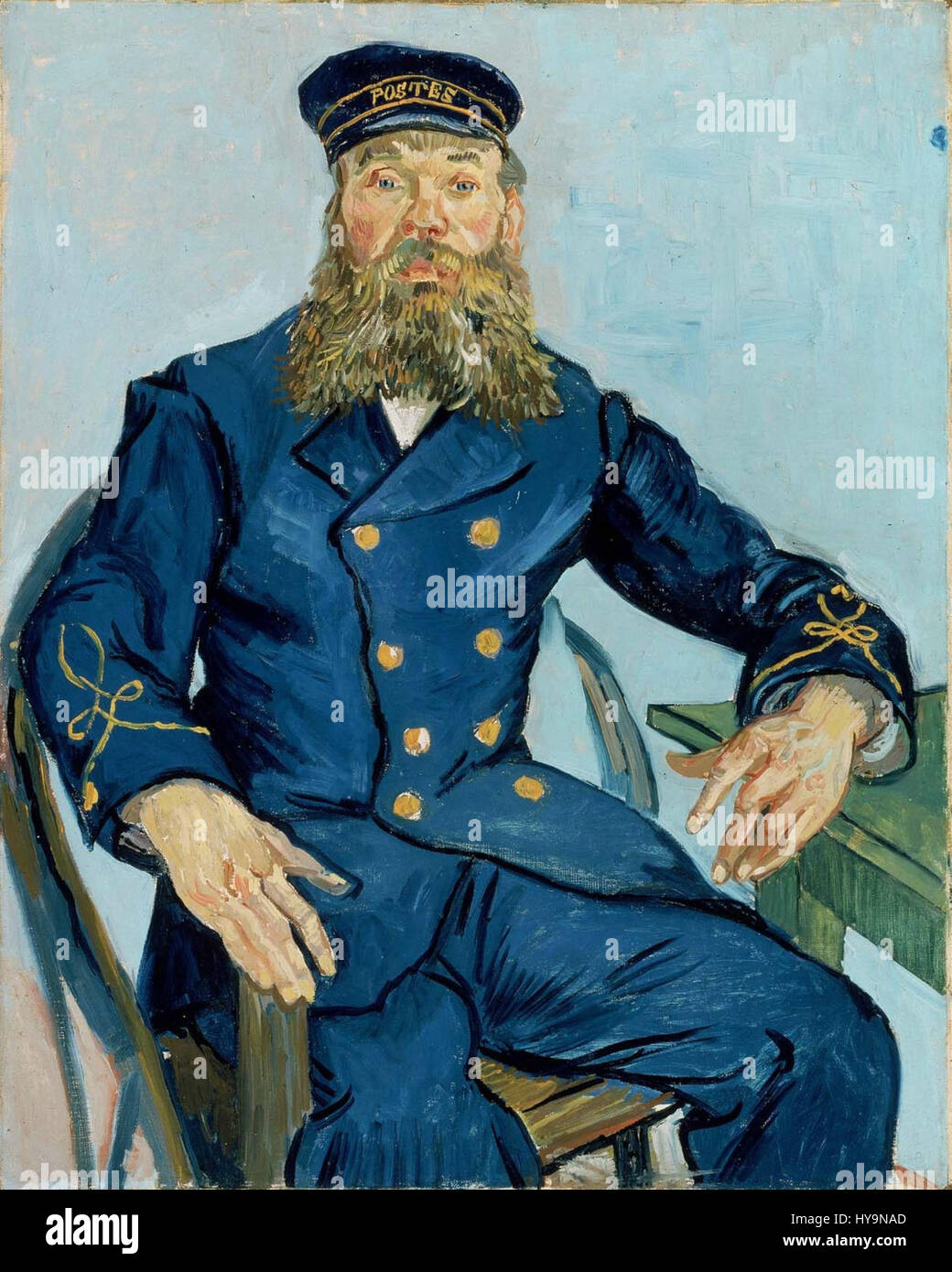 *Portrait of the Postman Joseph Roulin* by Vincent van Gogh, painted in ...