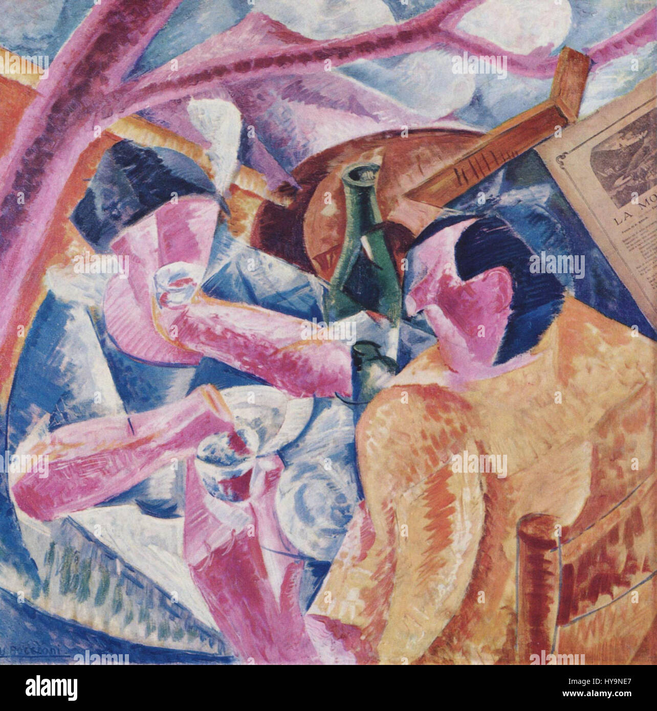 Umberto Boccioni's work, '002,' reflects his contribution to Futurism ...