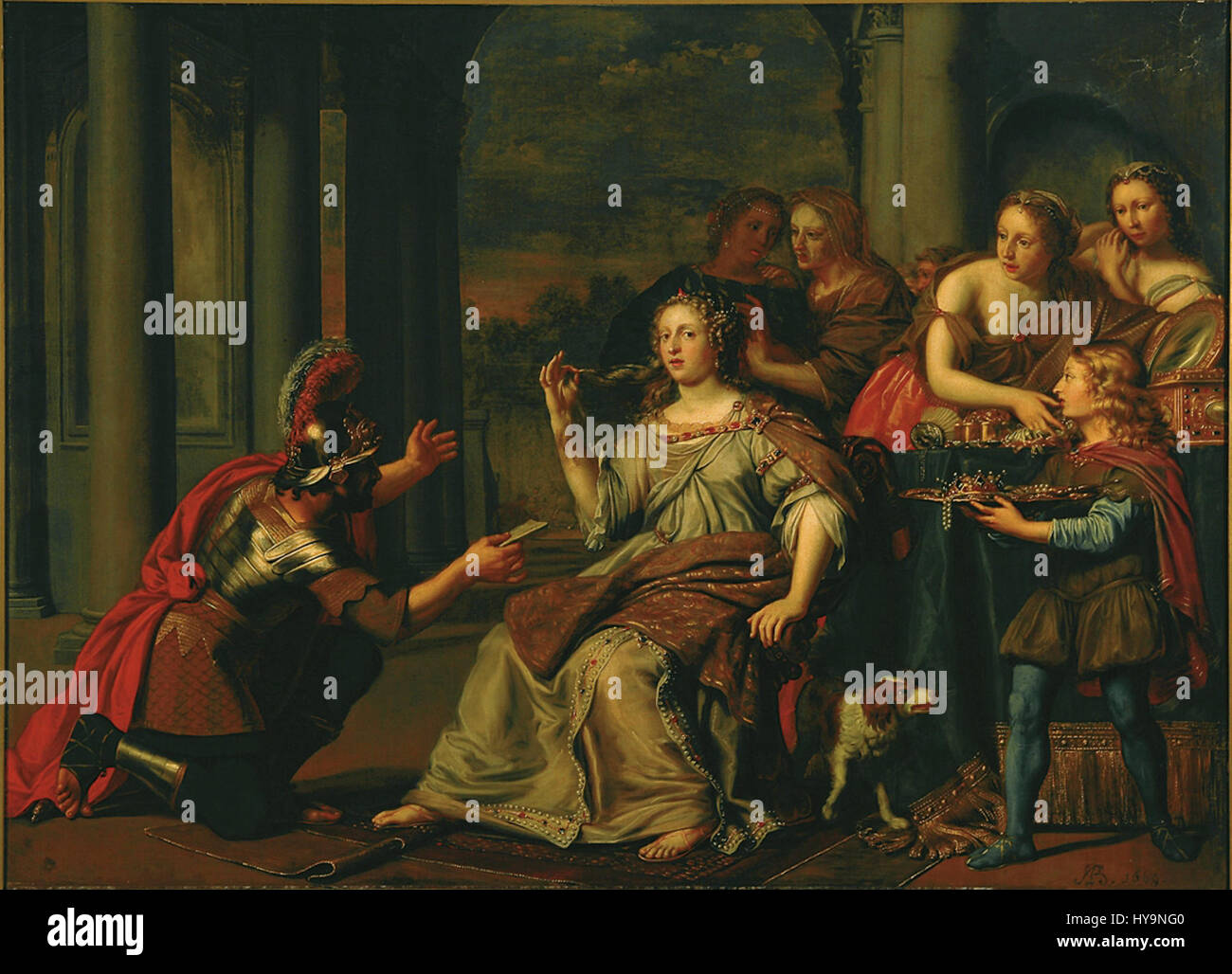 This 1669 painting by Adriaen Backer depicts Semiramis, the legendary ...