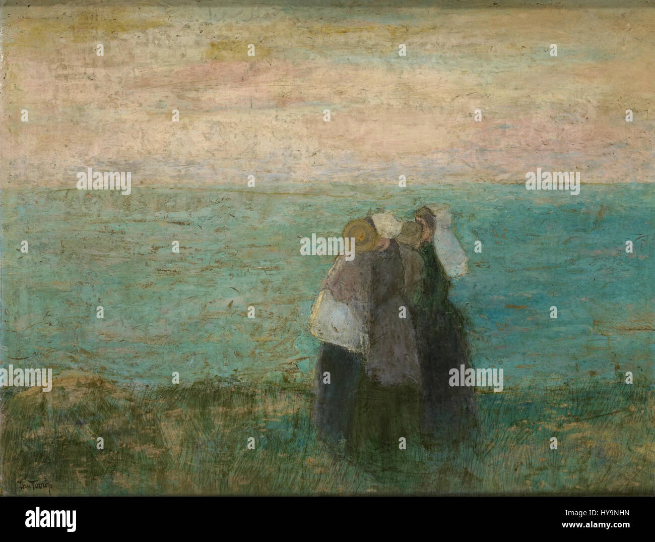 *Vrouwen aan Zee* by Jan Toorop, painted in the late 19th century ...